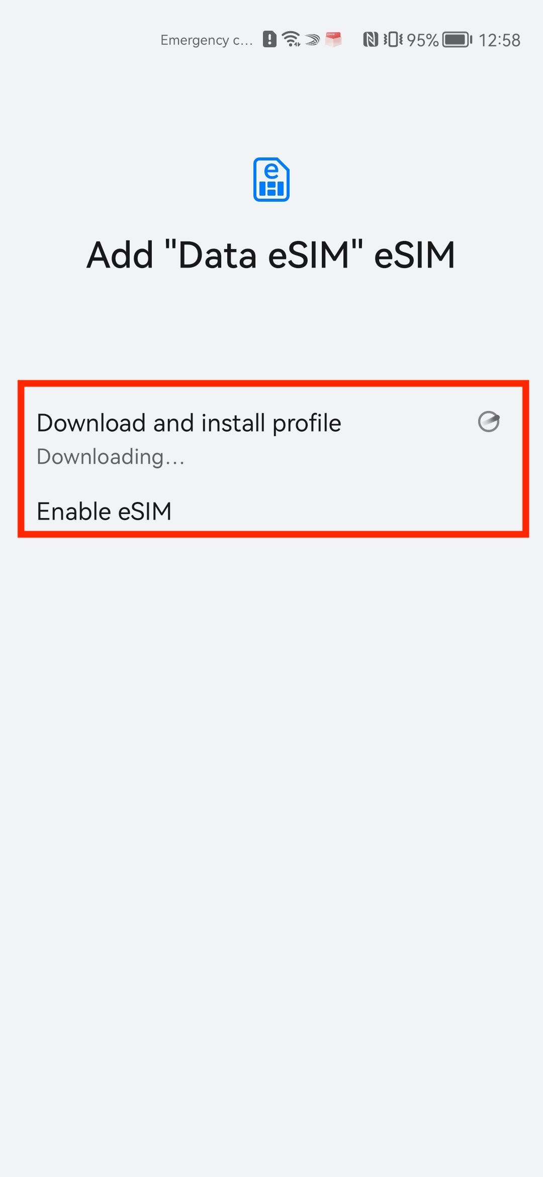 How to Install an eSIM Manually on a Huawei Device – eSIM Voyaz by Emtel