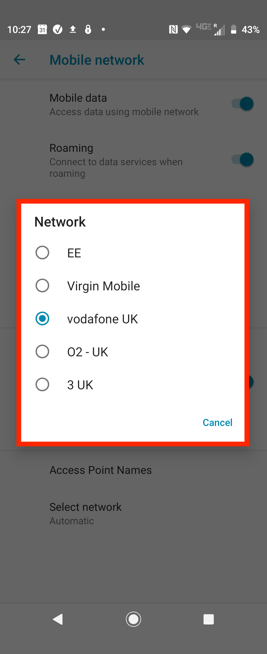 Manual Network Selection on Motorola Razr Devices – eSIM Voyaz by Emtel