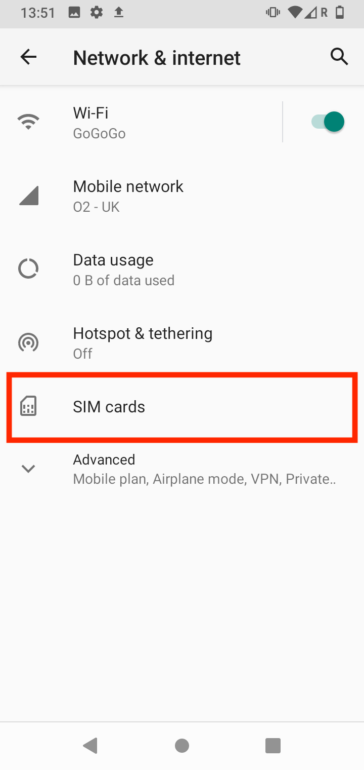 Configurer un APN sur les appareils Hammer – eSIM Voyaz by Emtel