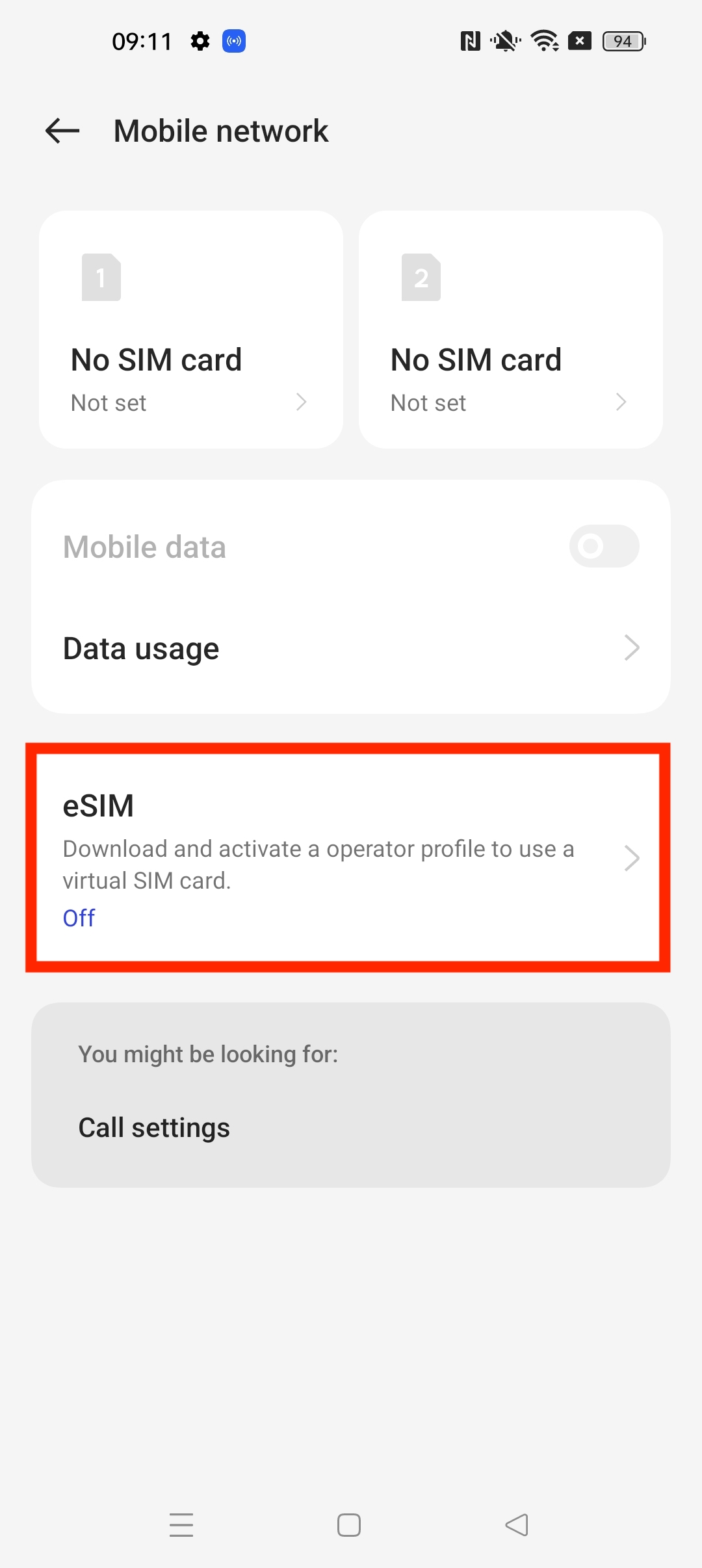 How to install an eSIM using a QR Code on Oppo Device – eSIM Voyaz by Emtel