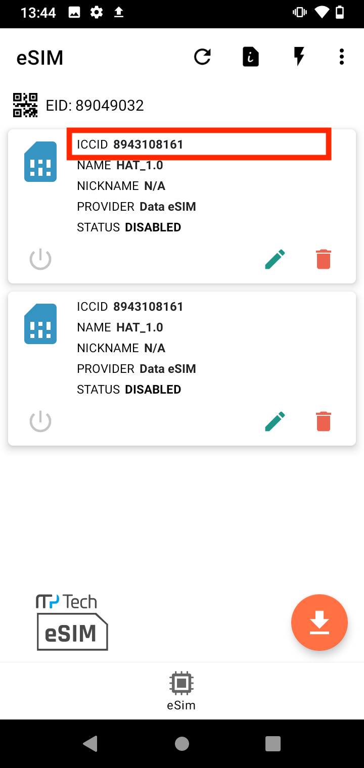 Locate ICCID (eSIM Serial Number) on Hammer Devices – eSIM Voyaz by Emtel