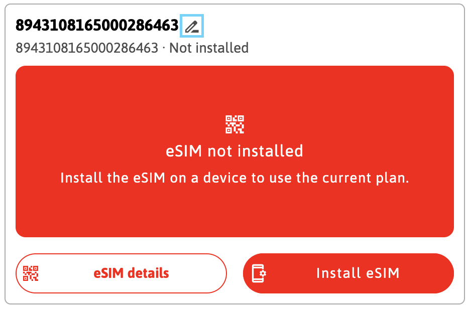 Give Your eSIM a Reference Name – eSIM Voyaz by Emtel