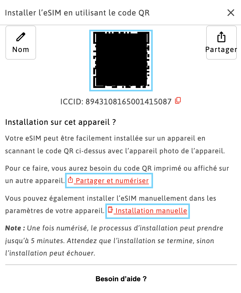 Guide d'installation d'une eSIM – eSIM Voyaz by Emtel